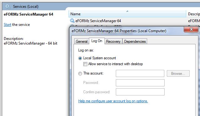 eFORMz Service: Authentication and Administration (Service Manager) | MiniWiki