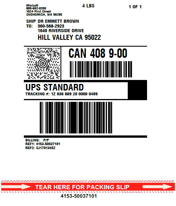 Add order number in the white space of each Duplex PackSlip label ...