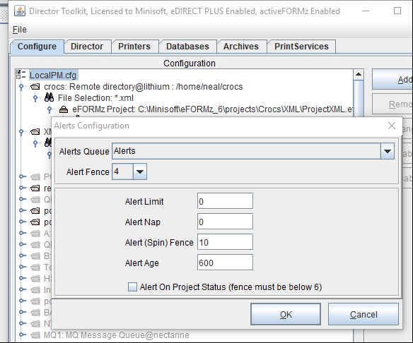 Customizing Director Alert Limits | MiniWiki