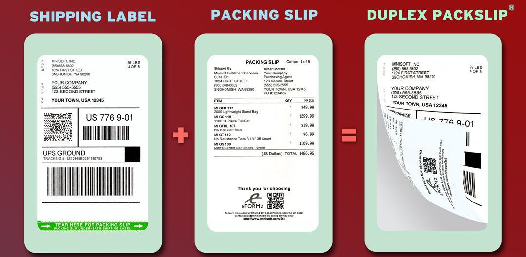 DuplexPackSlip® Possibilities | Minisoft, Inc.